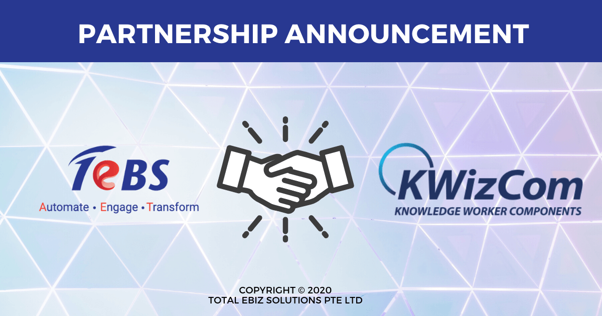 Total eBiz Solutions Announces Partnership with KWizCom
